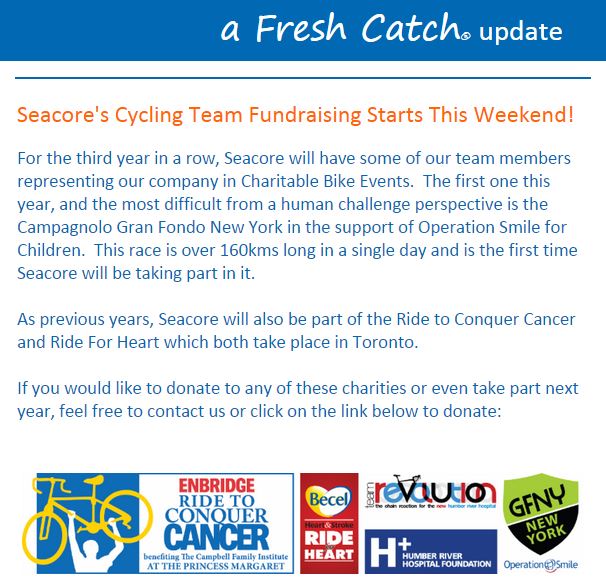 Seacore Cycling Team Fundraiser for Charity